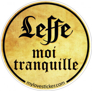 Autocollant / Sticker - Leffe moi tranquille - mylovesticker.com
